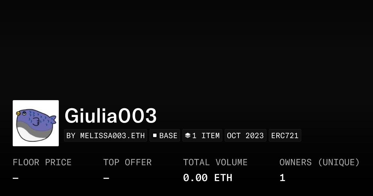 Giulia003 - Collection | OpenSea