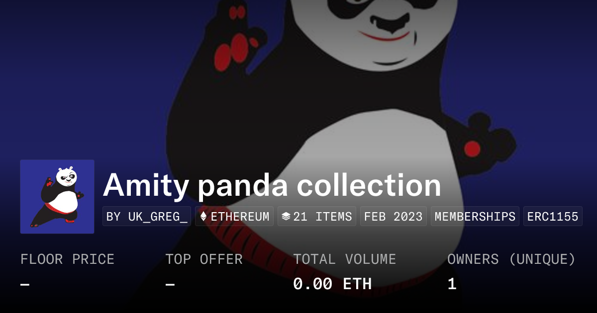 Amity panda collection - Collection | OpenSea