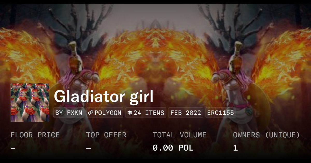 Gladiator girl - Collection | OpenSea