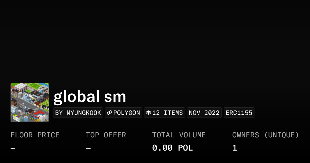 global sm - Collection | OpenSea