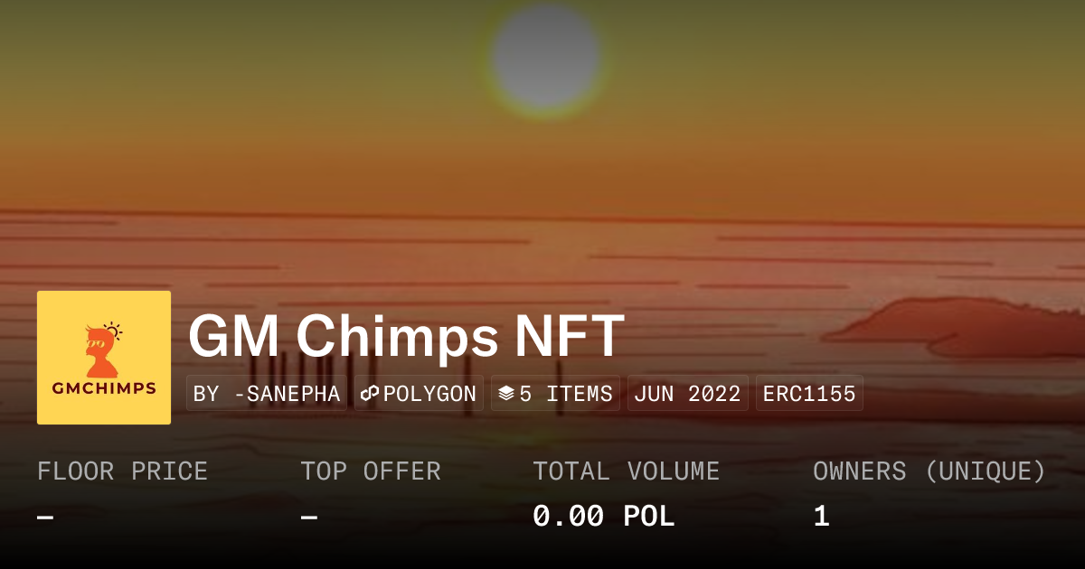 GM Chimps NFT - Collection | OpenSea