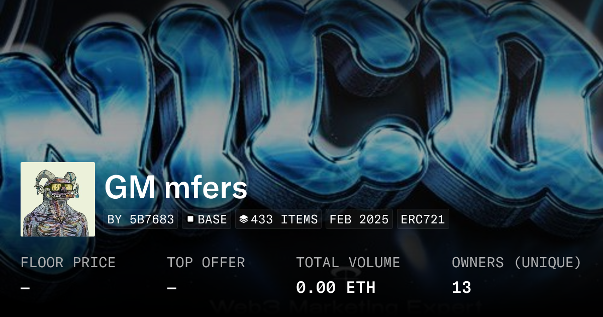 GM mfers - Collection | OpenSea