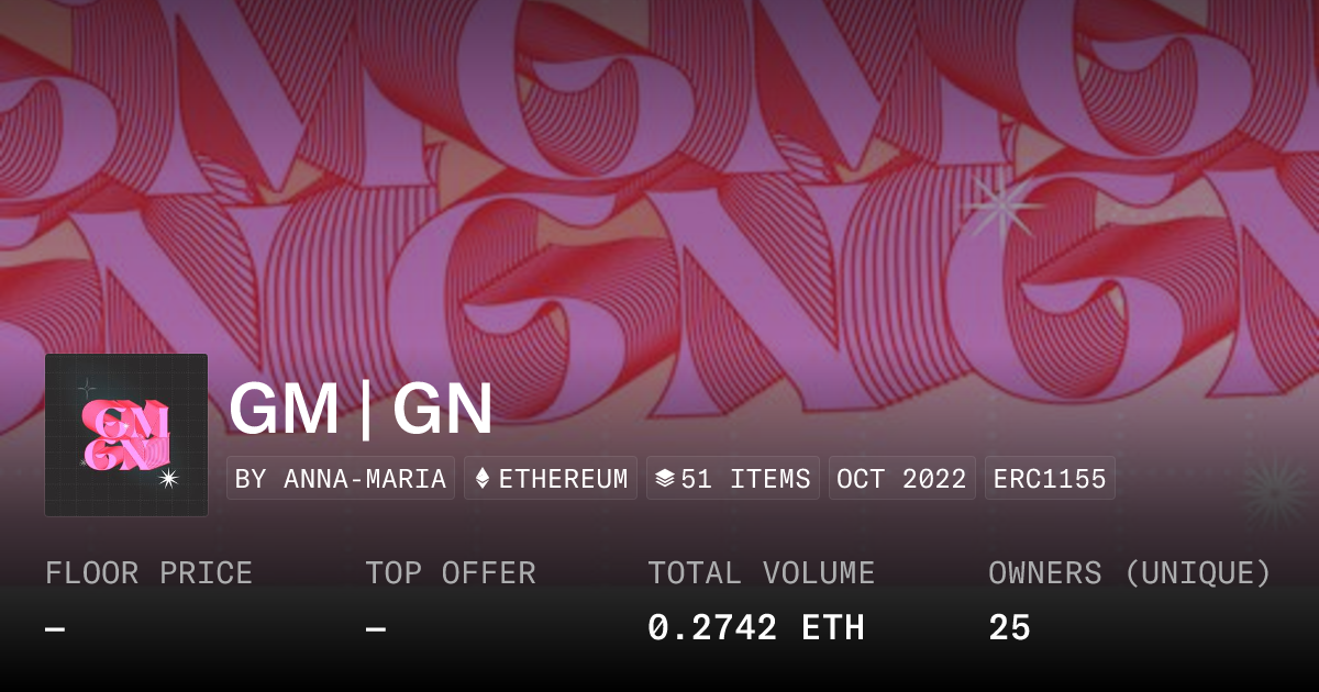 GM | GN - Collection | OpenSea