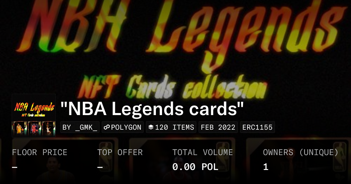 "NBA Legends cards" - Collection | OpenSea