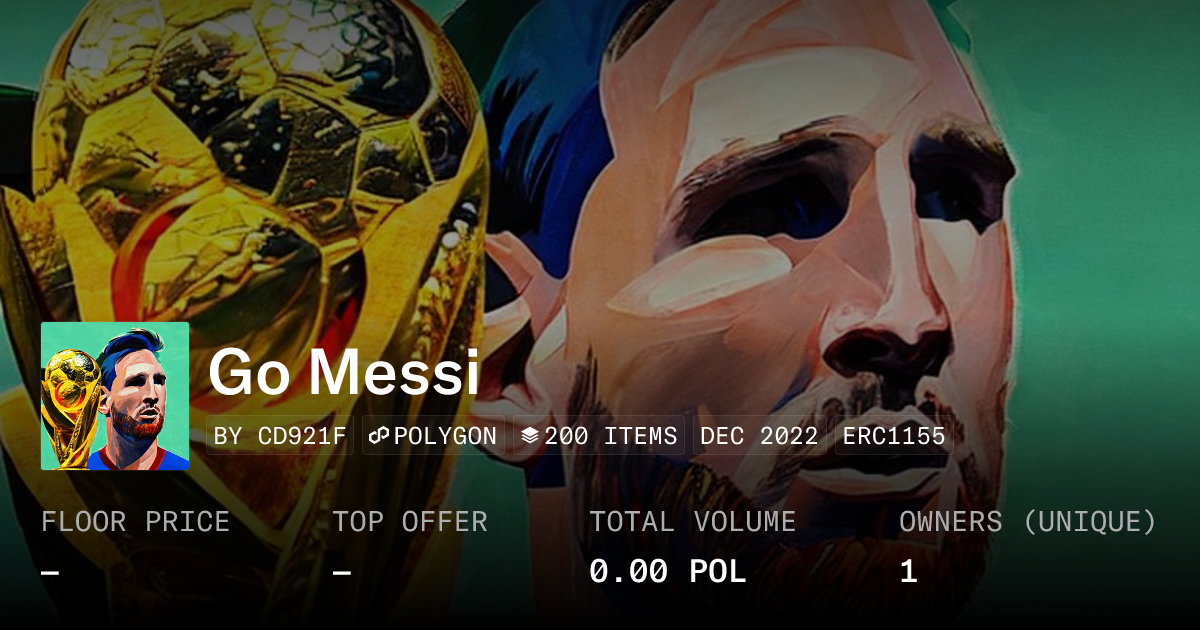 Go Messi - Collection | OpenSea