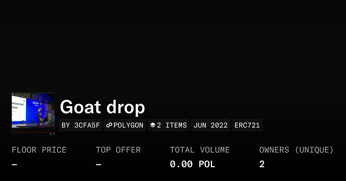 Goat drop - Collection | OpenSea