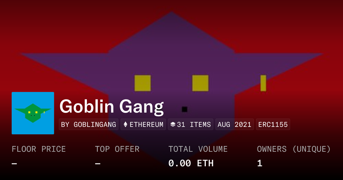 Goblin Gang - Collection | OpenSea