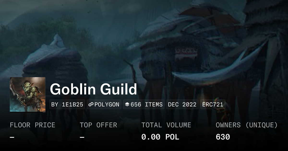 Goblin Guild - Collection | OpenSea