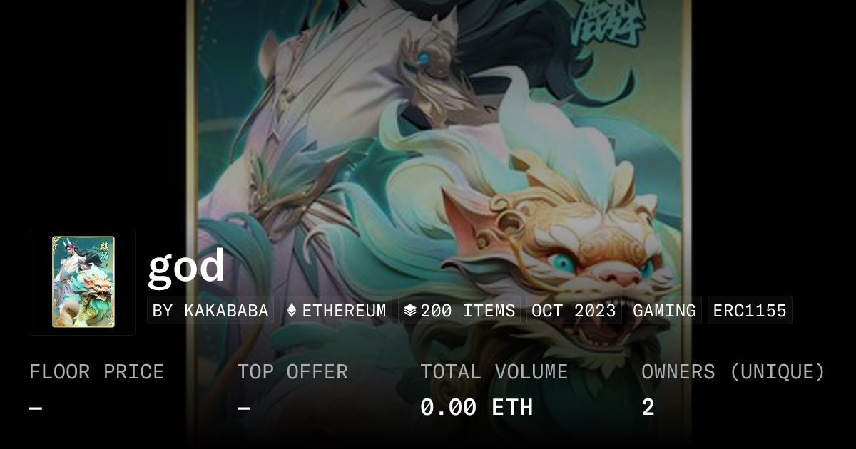 god - Collection | OpenSea