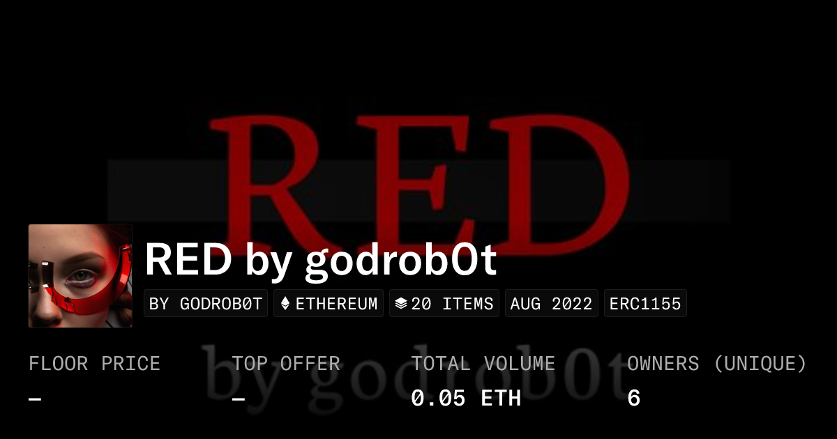 RED by godrob0t - Collection | OpenSea