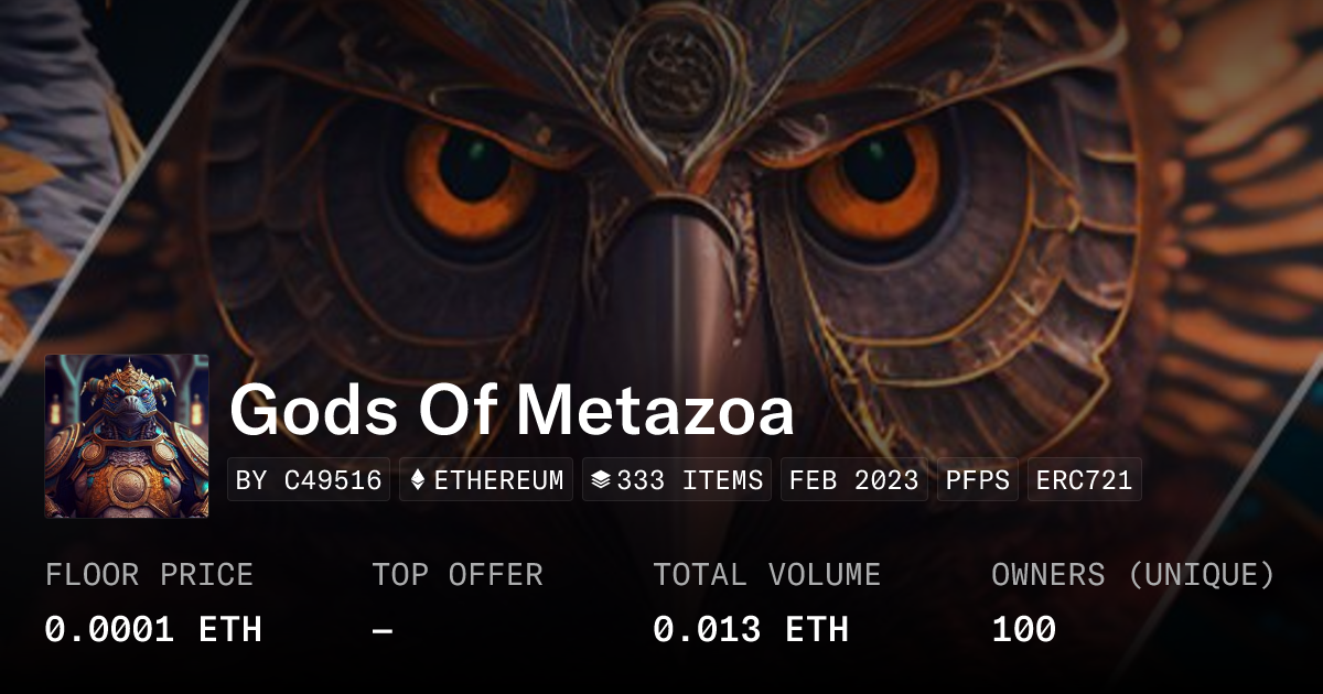 Gods Of Metazoa - Collection | OpenSea