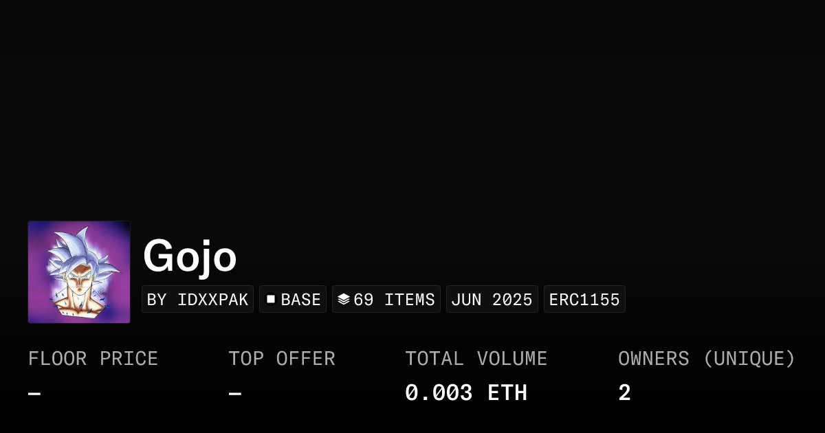 Gojo - Collection | OpenSea