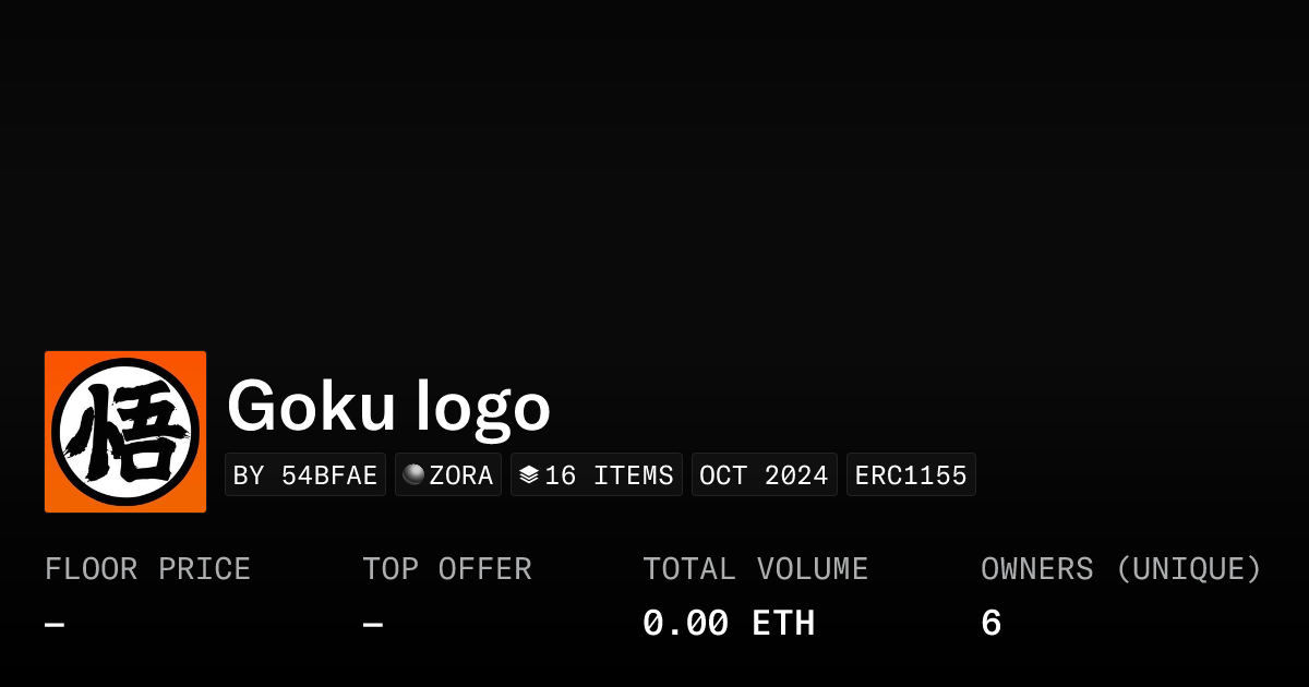 Goku logo - Collection | OpenSea