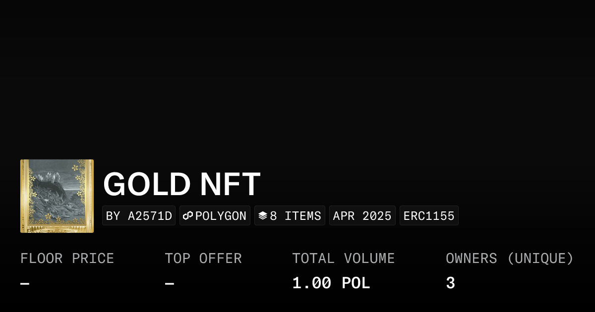 GOLD NFT - Collection | OpenSea