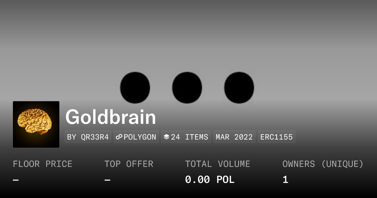 Goldbrain - Collection | OpenSea