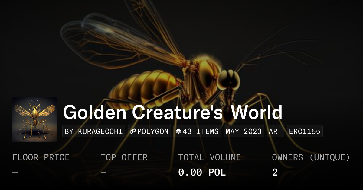 Golden Creature's World - Collection | OpenSea