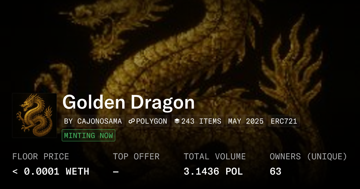 Golden Dragon - Collection | OpenSea