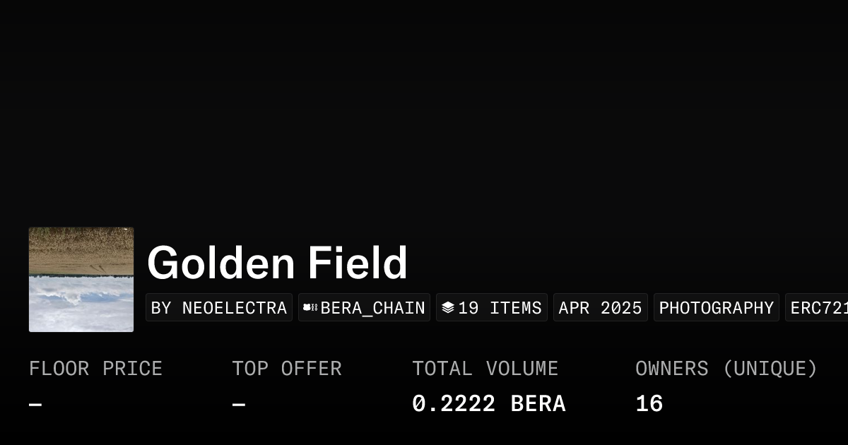Golden Field - Collection | OpenSea