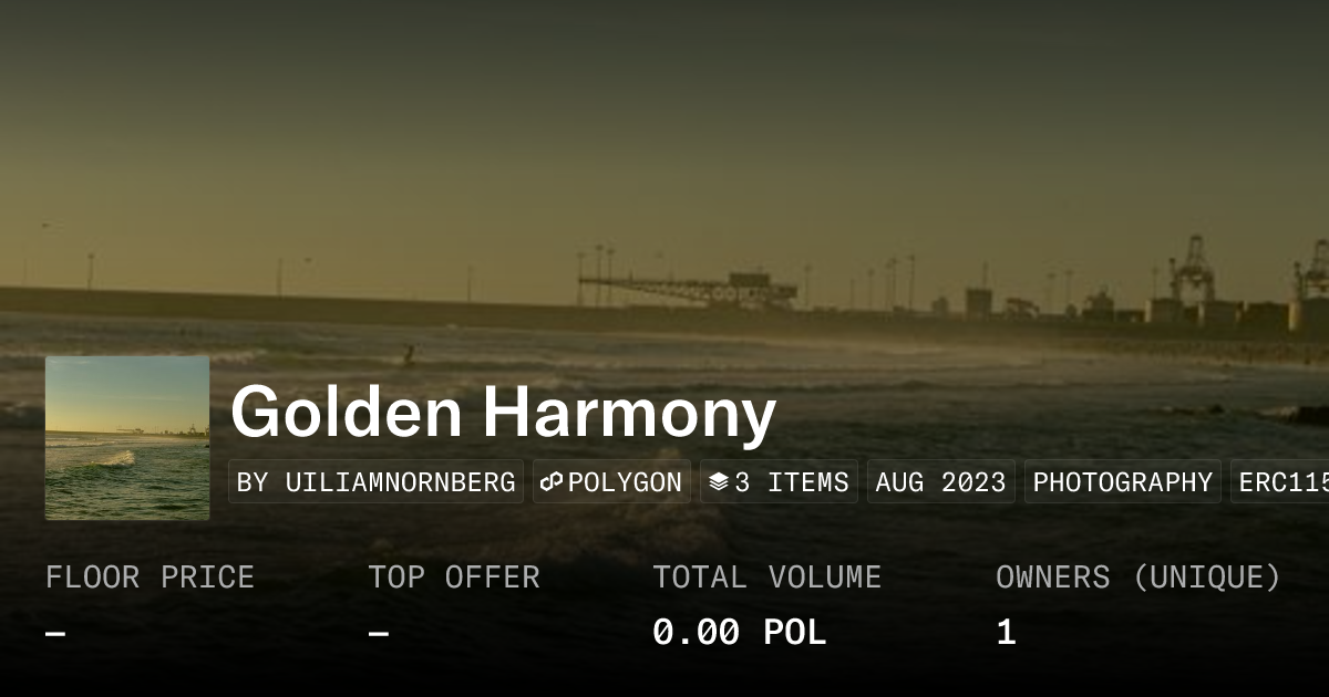 Golden Harmony - Collection | OpenSea