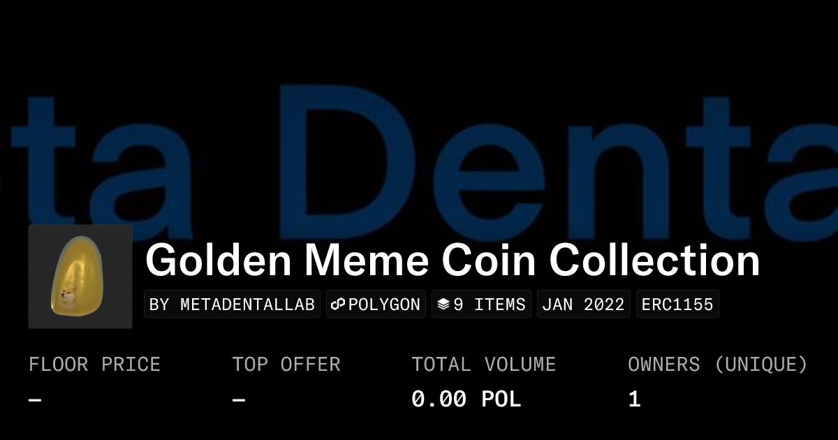 Golden Meme Coin Collection - Collection | OpenSea