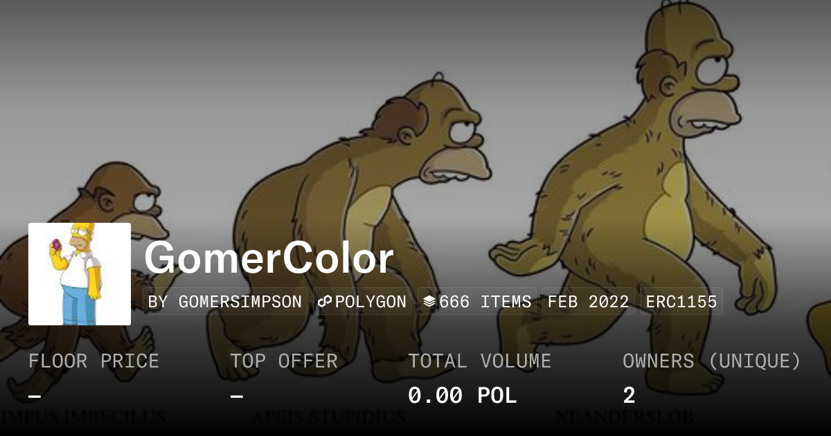 GomerColor - Collection | OpenSea