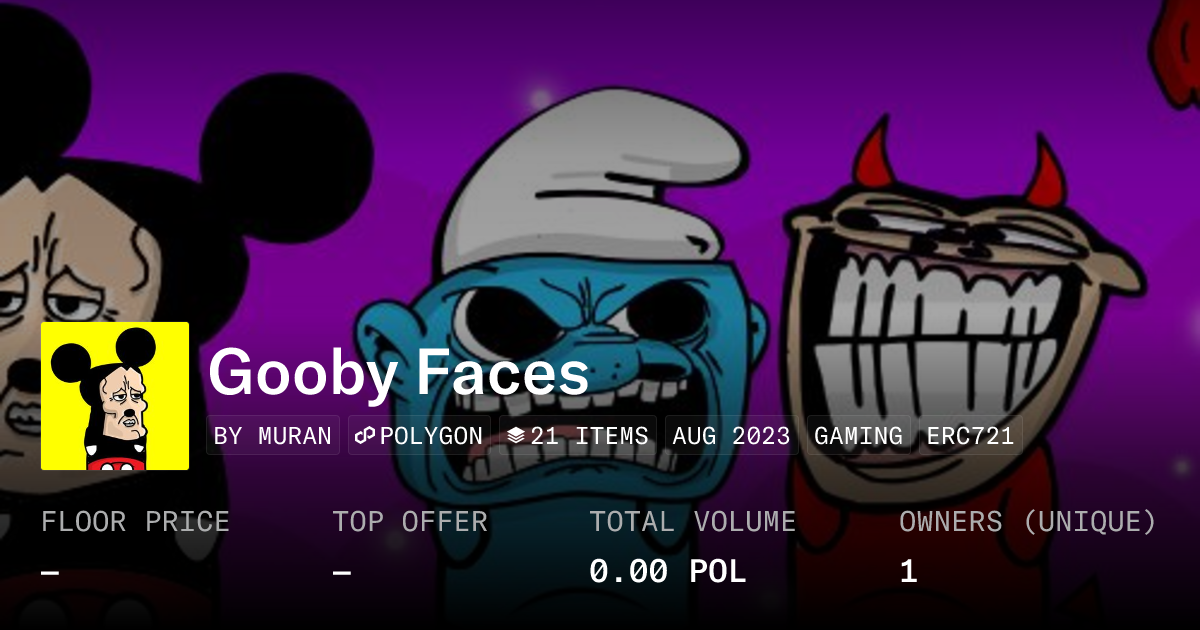 Gooby Faces - Collection | OpenSea
