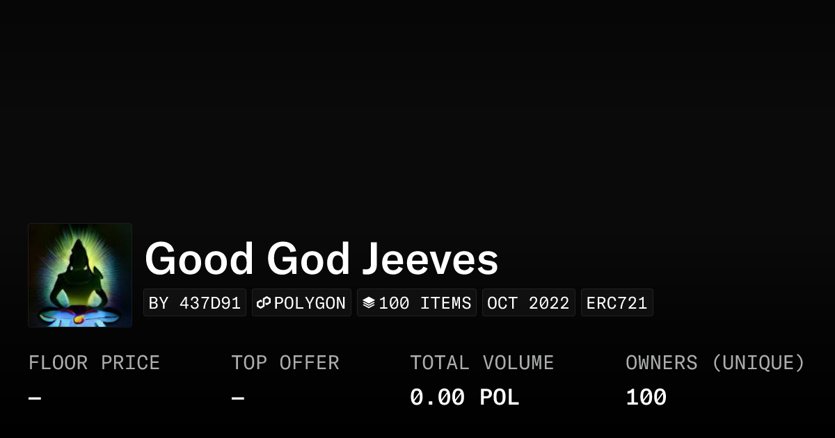 Good God Jeeves - Collection | OpenSea