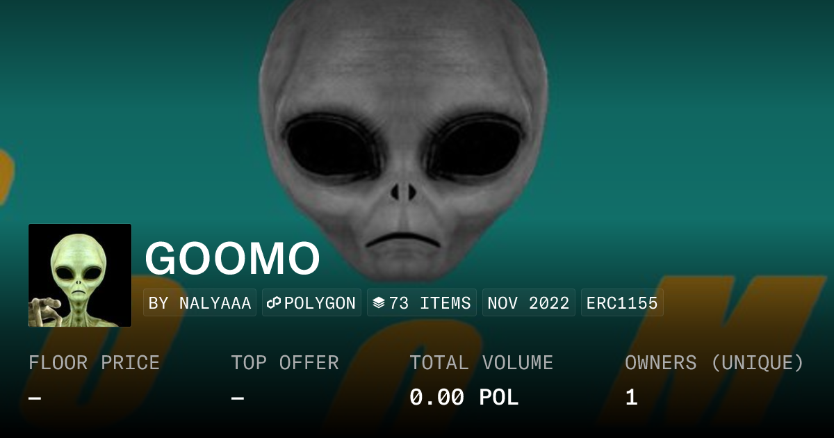 GOOMO - Collection | OpenSea