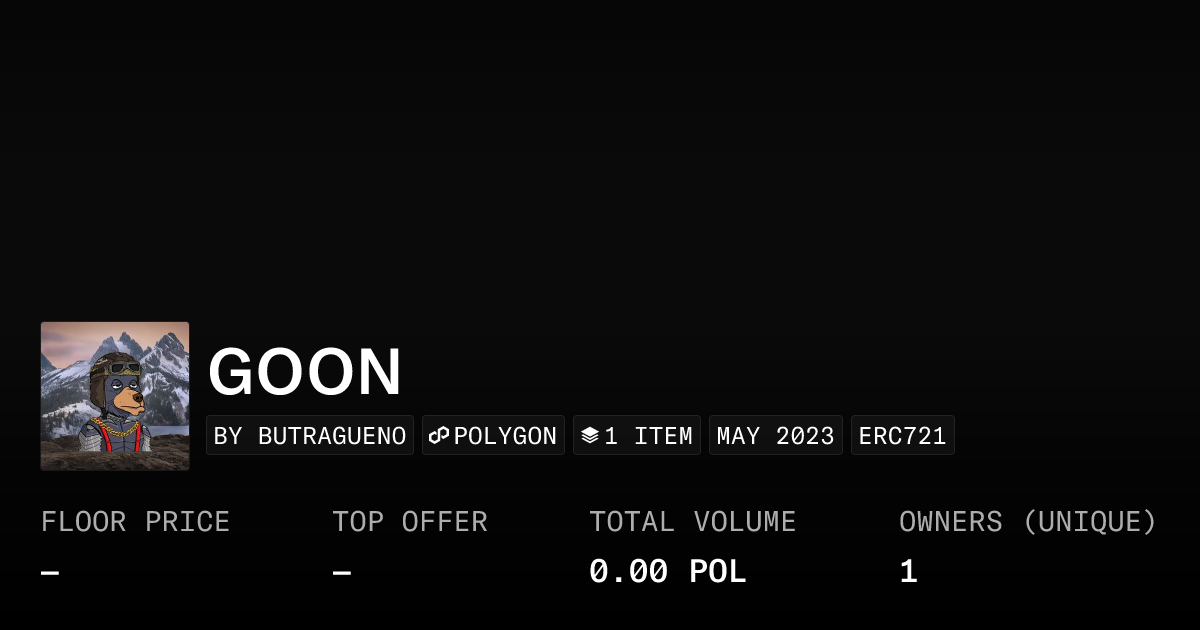 GOON - Collection | OpenSea