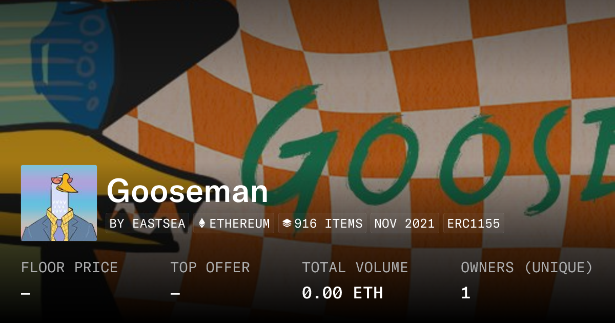 Gooseman - Collection | OpenSea