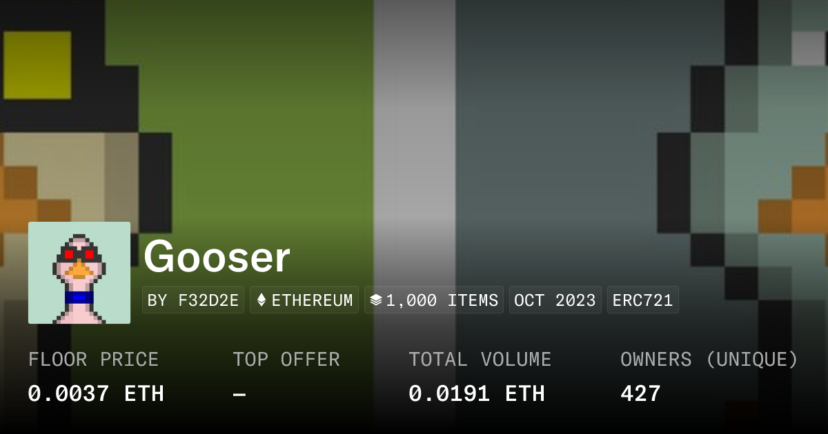 Gooser - Collection | OpenSea