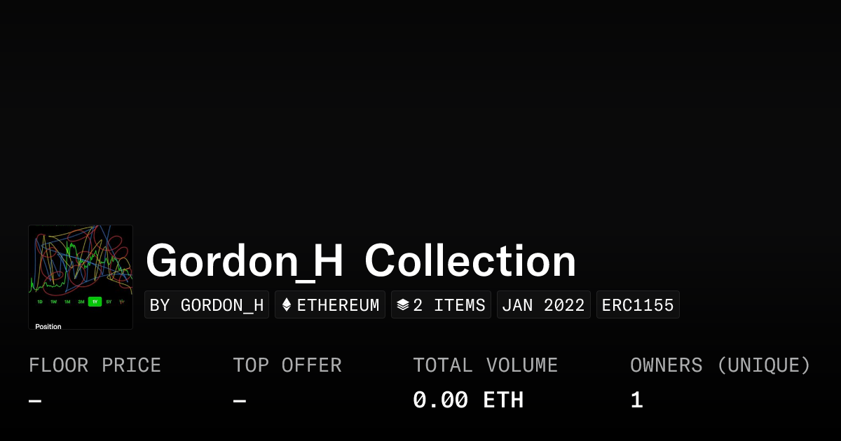 Gordon_H Collection - Collection | OpenSea