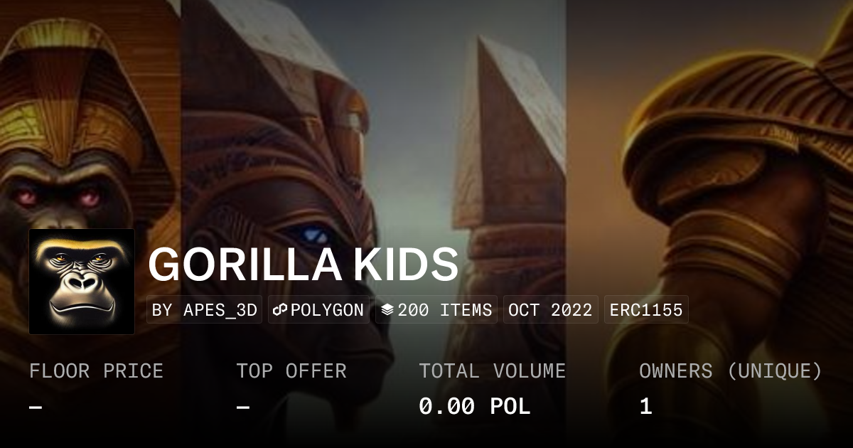 GORILLA KIDS - Collection | OpenSea