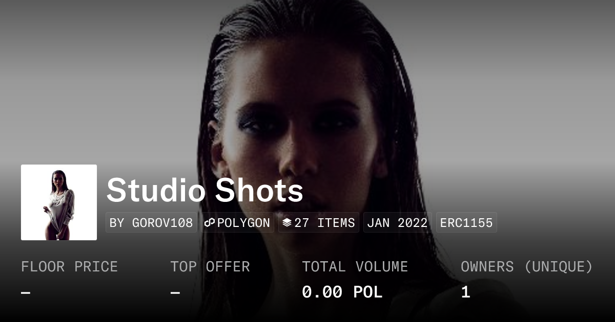 Studio Shots - Collection | OpenSea