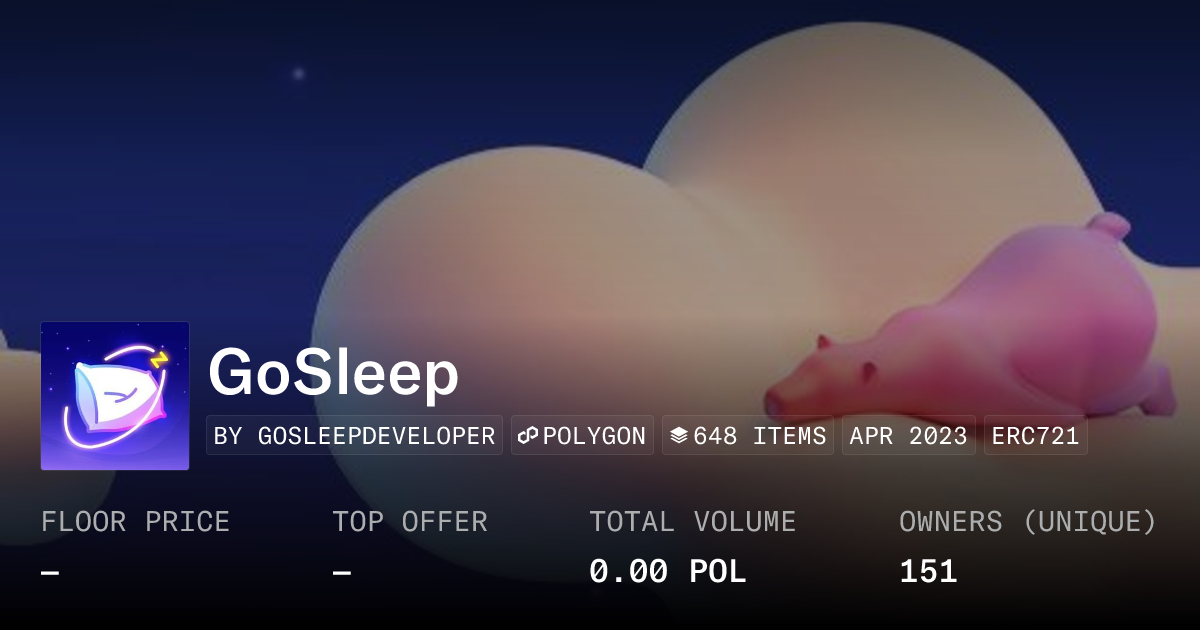 GoSleep - Collection | OpenSea