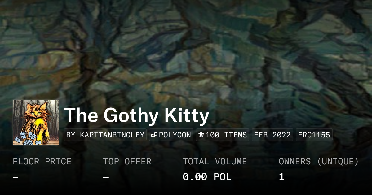 The Gothy Kitty - Collection | OpenSea