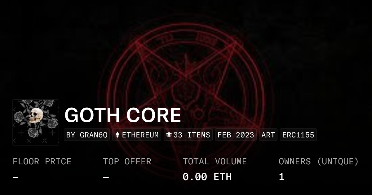 GOTH CORE - Collection | OpenSea