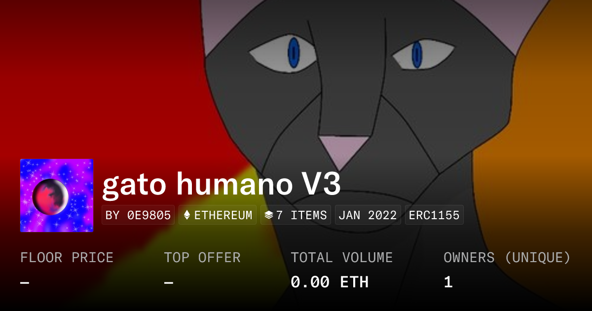 gato humano V3 - Collection | OpenSea