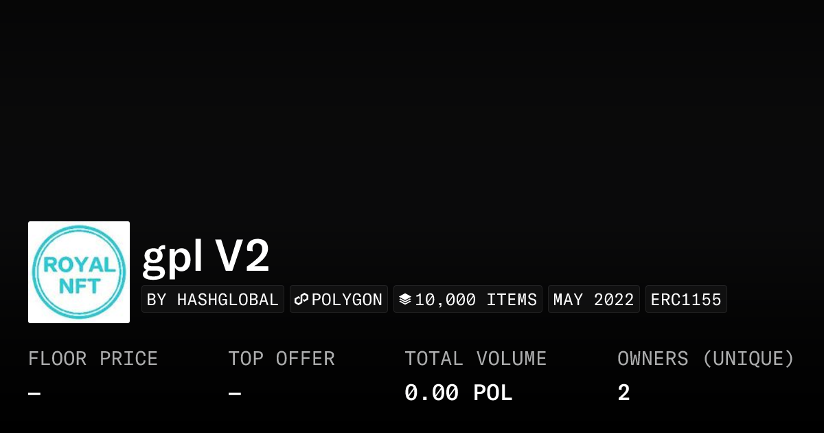 gpl V2 - Collection | OpenSea