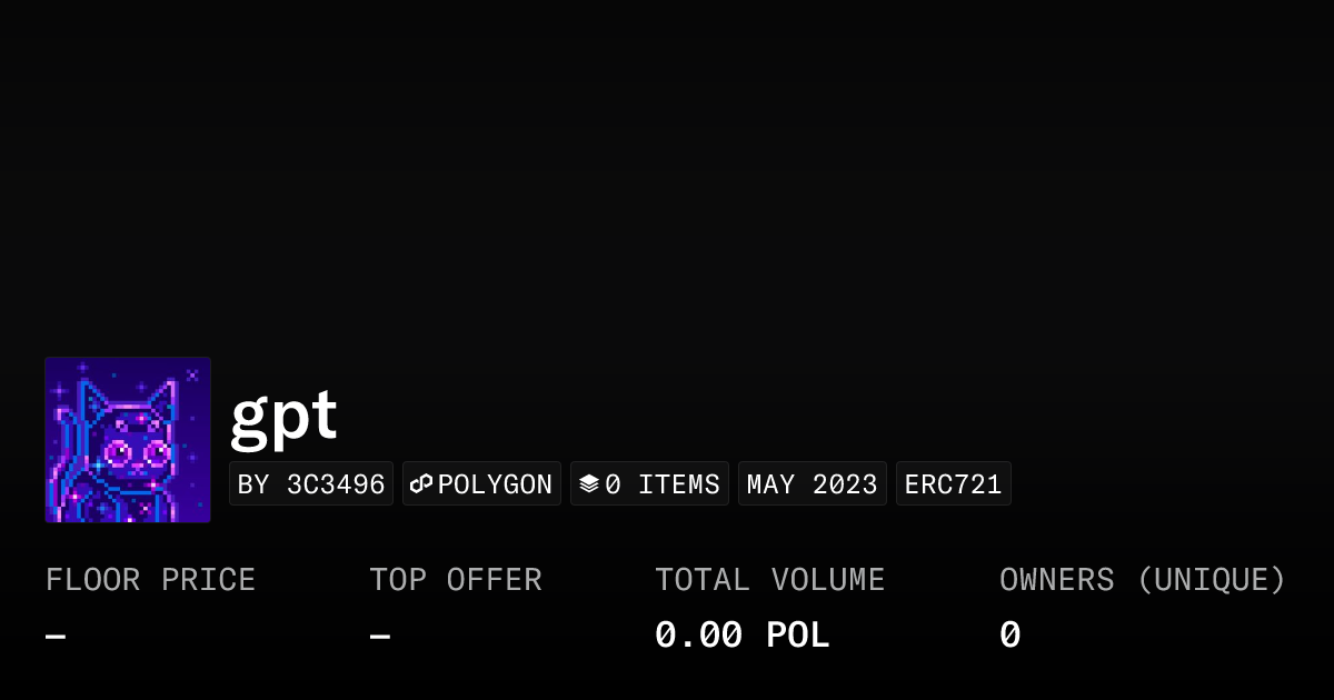 gpt - Collection | OpenSea