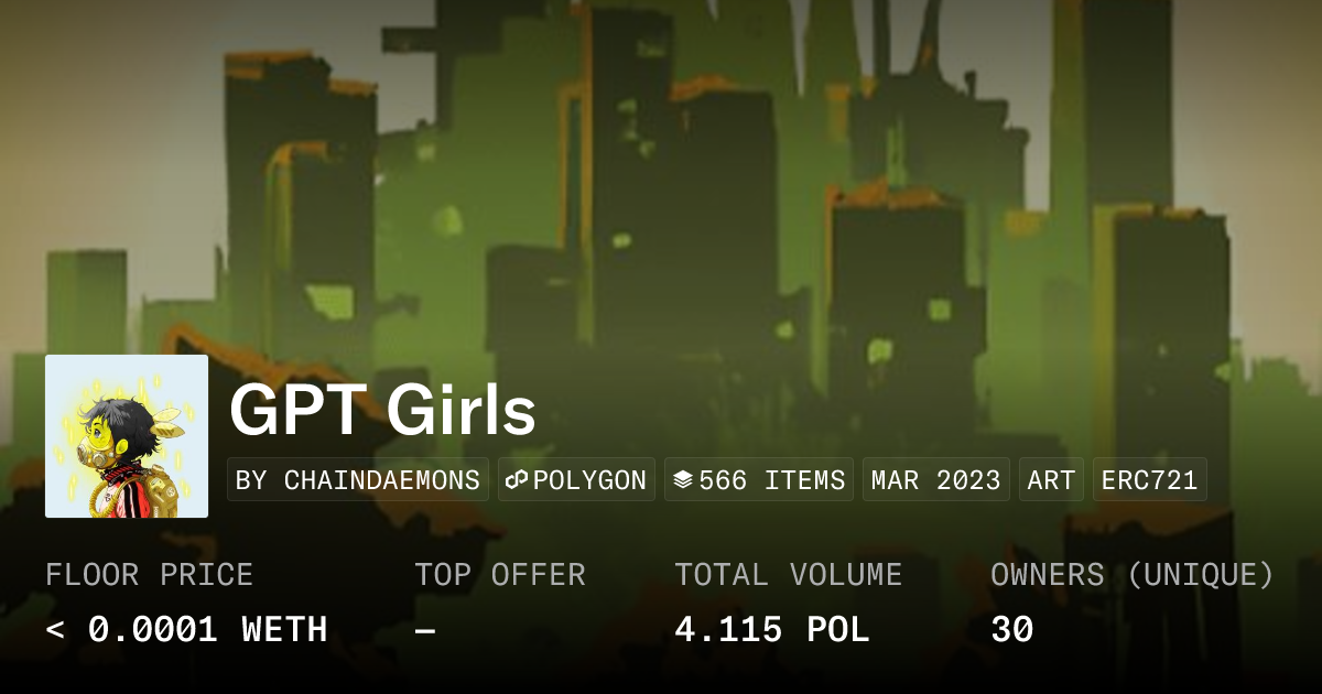 GPT Girls - Colección | OpenSea