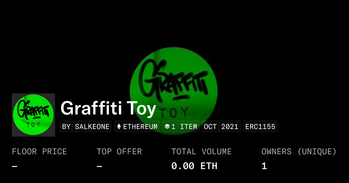 Graffiti Toy - Collection | OpenSea