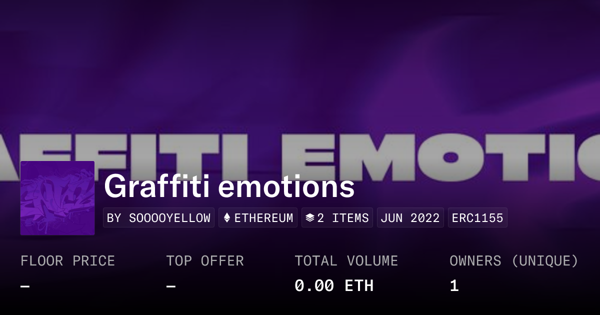 Graffiti emotions - Collection | OpenSea