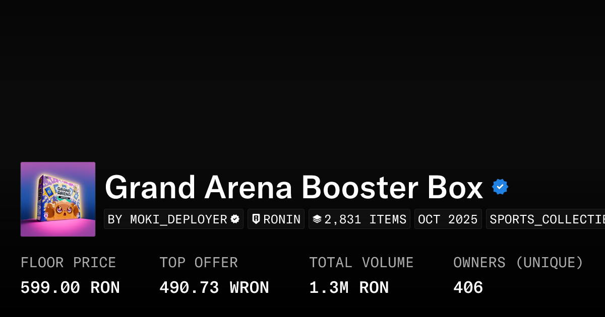 Grand Arena Booster Box 584.94 RON - Collection | OpenSea