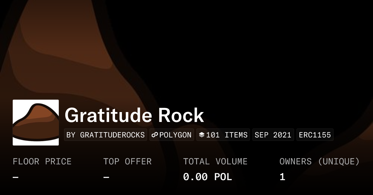 Gratitude Rock - Collection | OpenSea