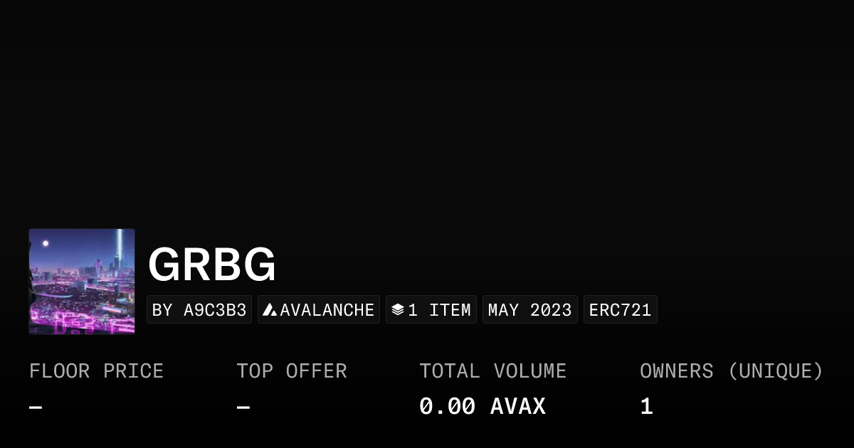 GRBG - Collection | OpenSea