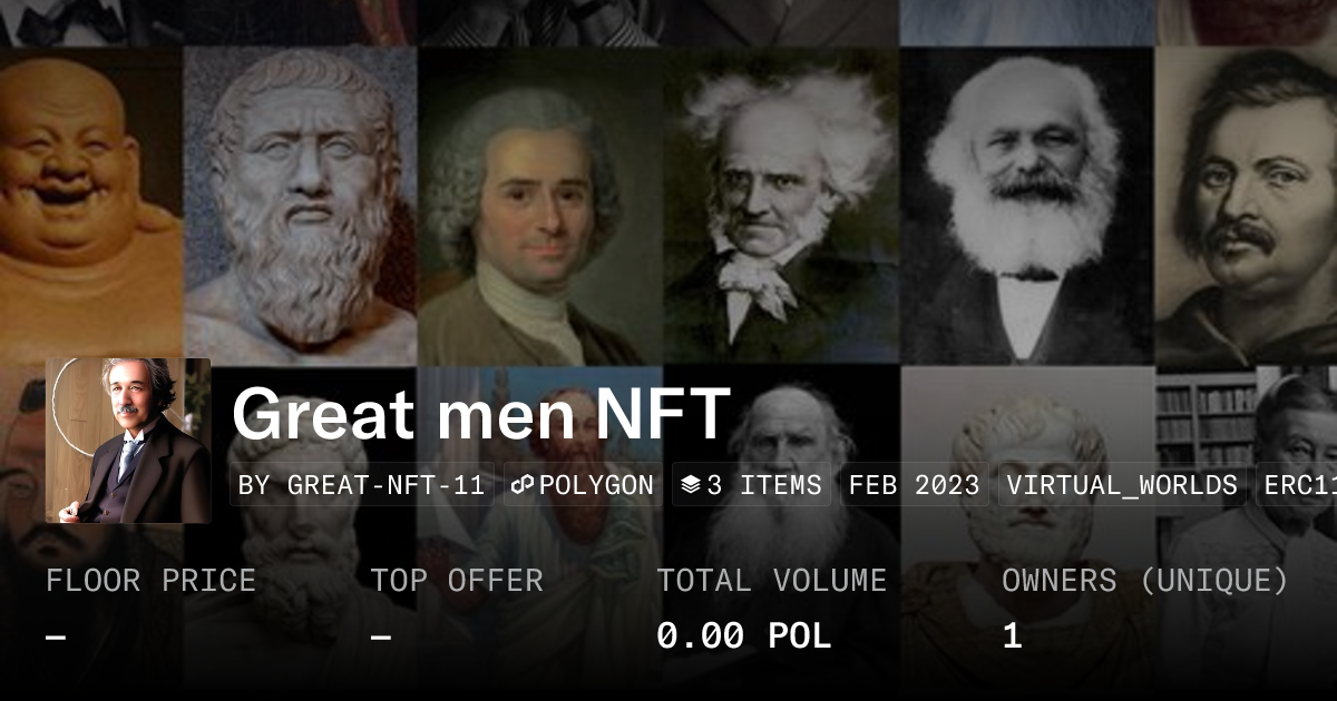 Great men NFT - Collection | OpenSea