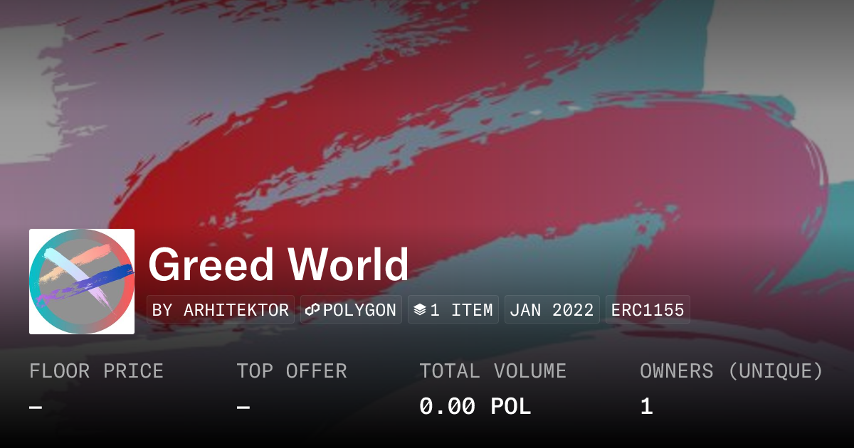 Greed World - Collection | OpenSea