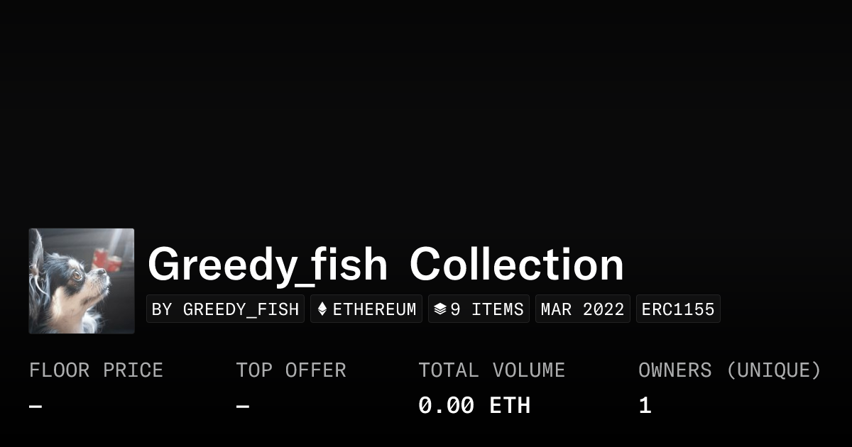 Greedy_fish Collection - Collection | OpenSea