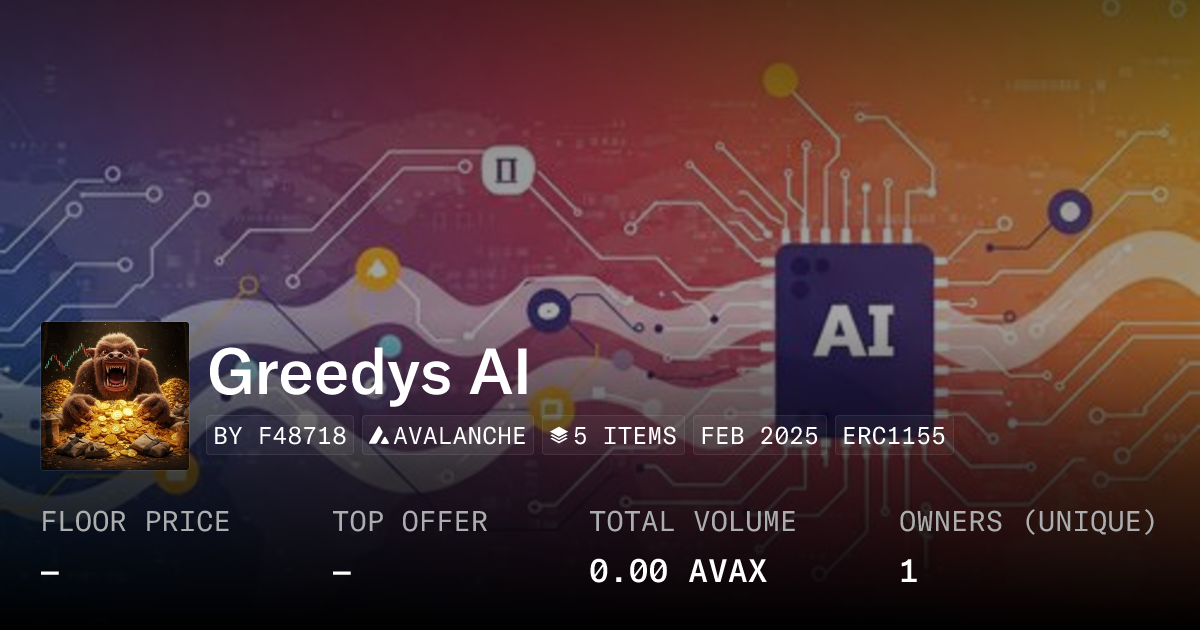 Greedys AI - Collection | OpenSea
